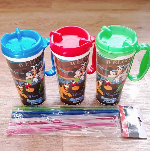 Disney | Dining | 24 Disney World Resort Parks Refillable Travel Mugs 3 ...